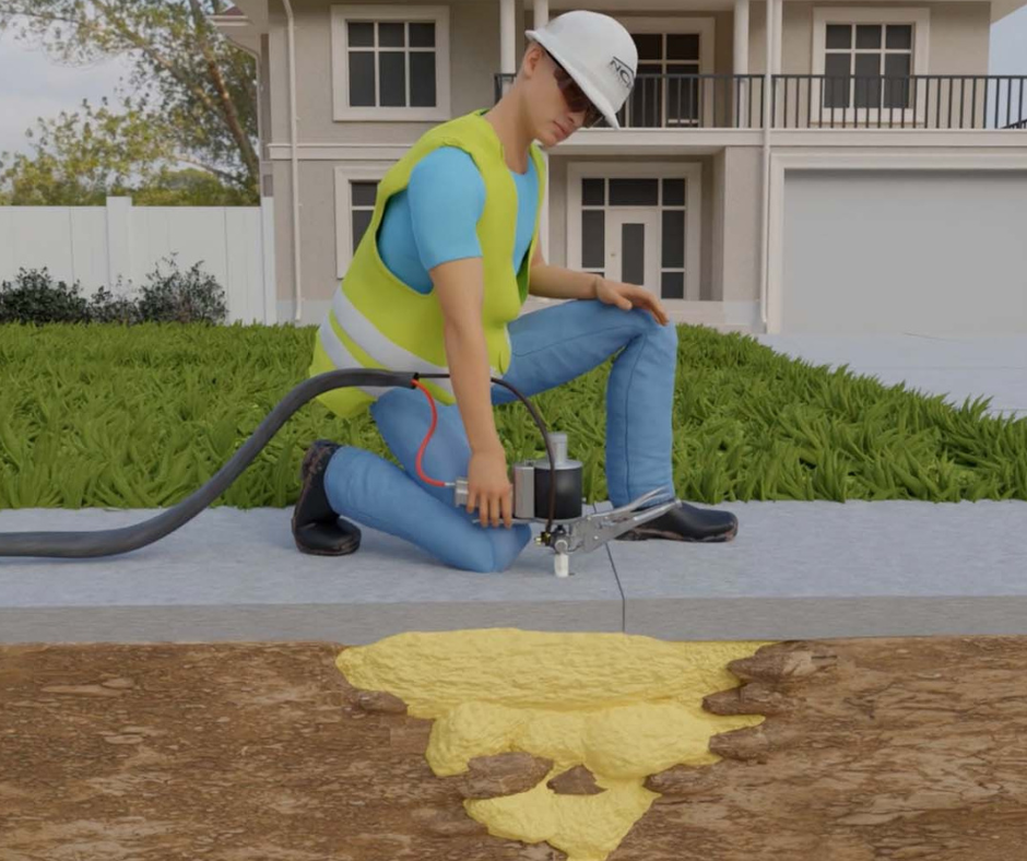 Concrete Leveling with Polyurethane Injection - OC Concrete Lifting and ...